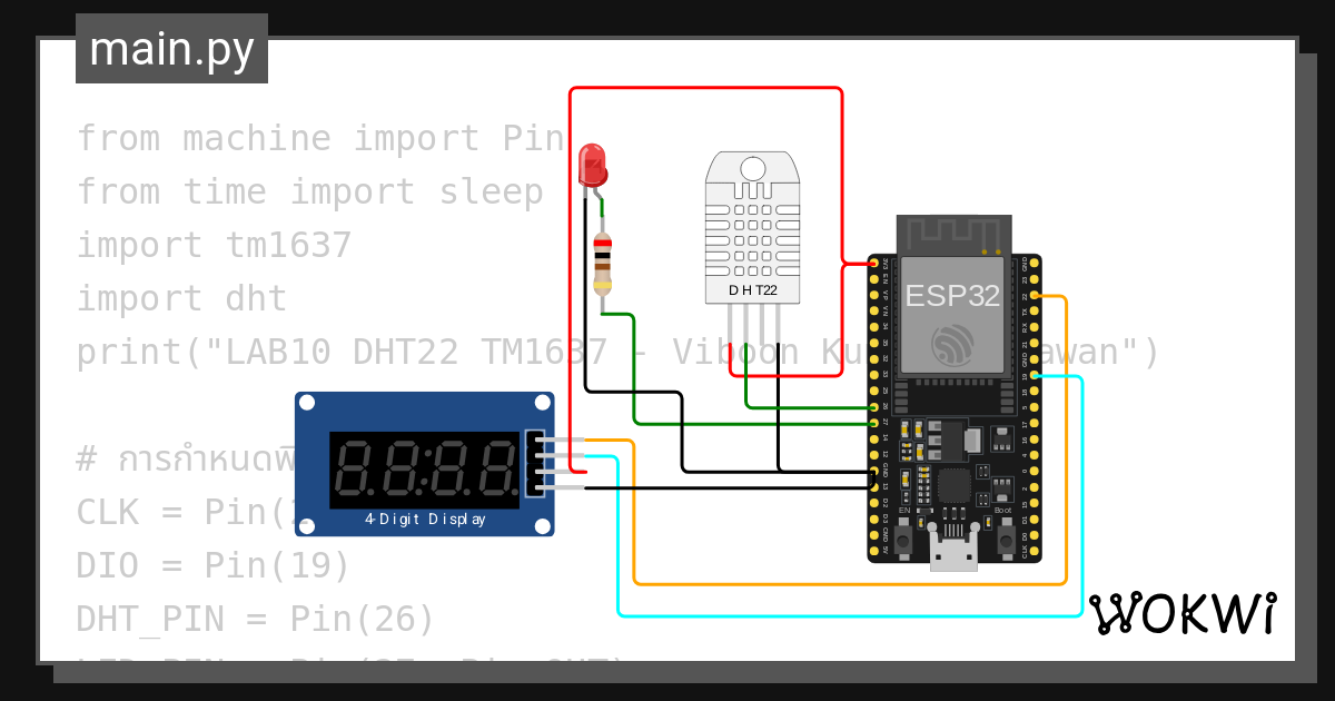 Lab10 Dht22 Wokwi Esp32 Stm32 Arduino Simulator