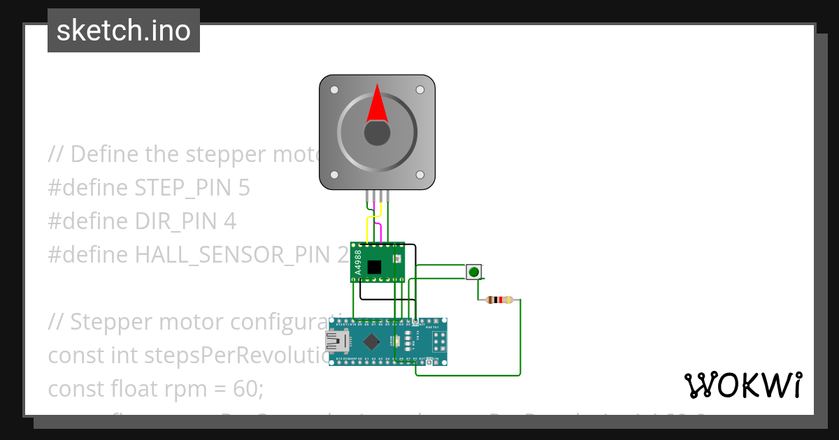 Stepper Wokwi Esp32 Stm32 Arduino Simulator 
