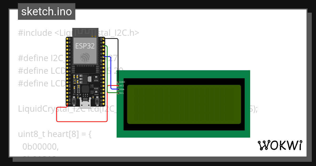 LCD - Wokwi ESP32, STM32, Arduino Simulator