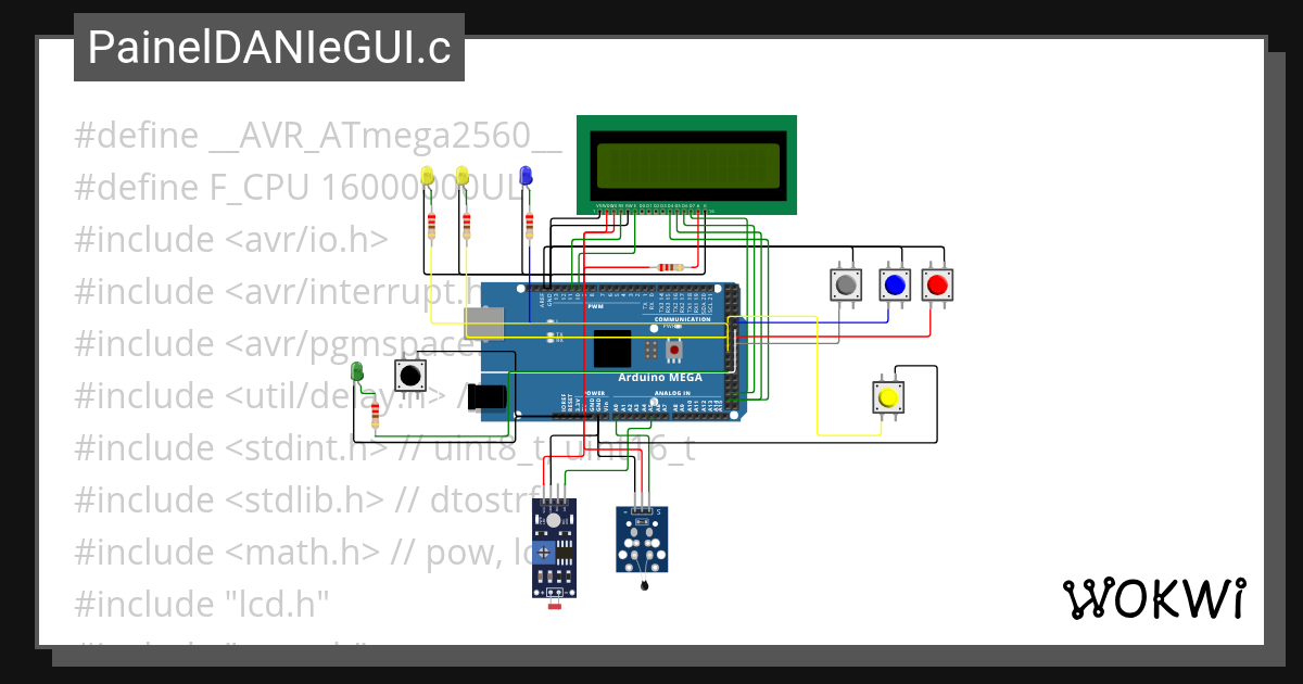 PAINELCERTO - Wokwi ESP32, STM32, Arduino Simulator