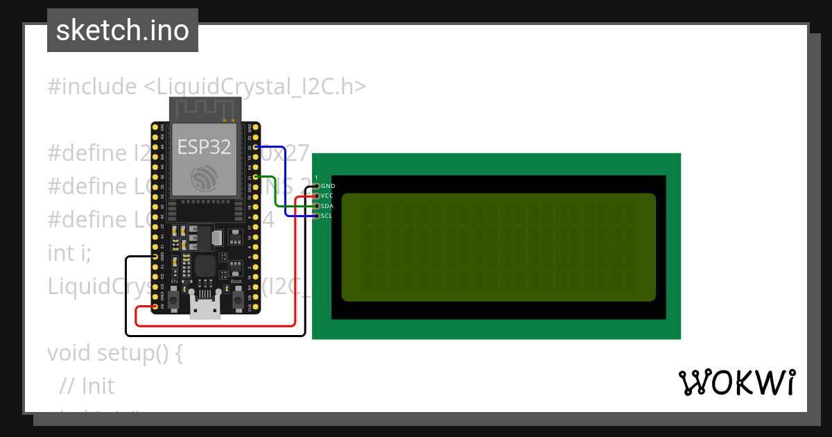i2c - Wokwi ESP32, STM32, Arduino Simulator
