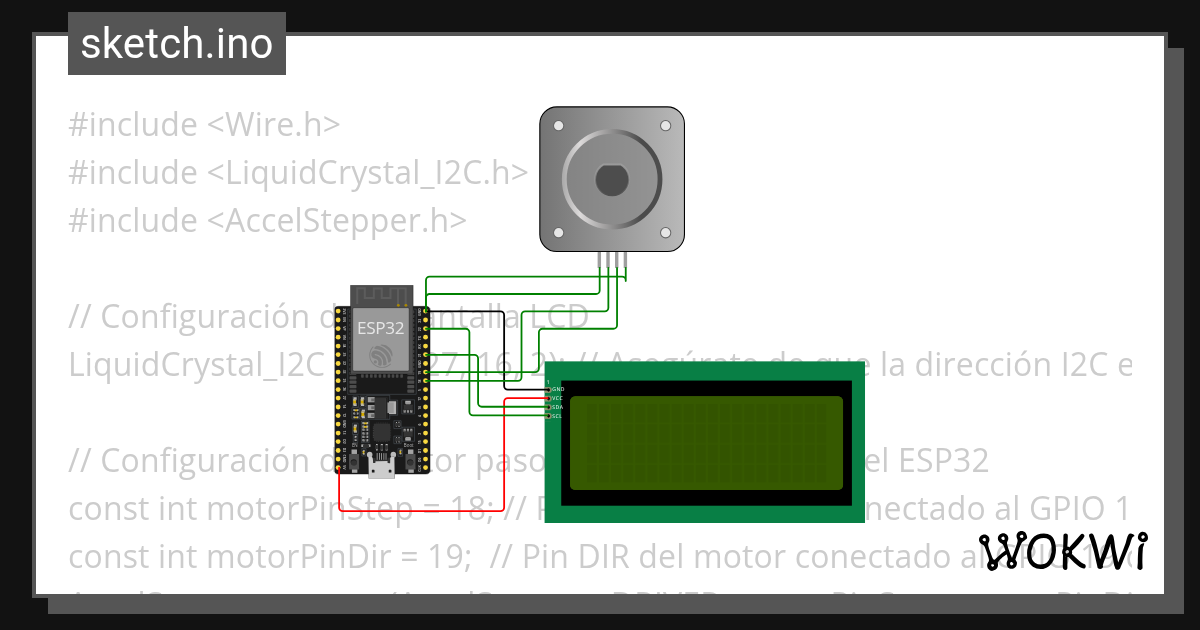 STEPPER - Wokwi ESP32, STM32, Arduino Simulator