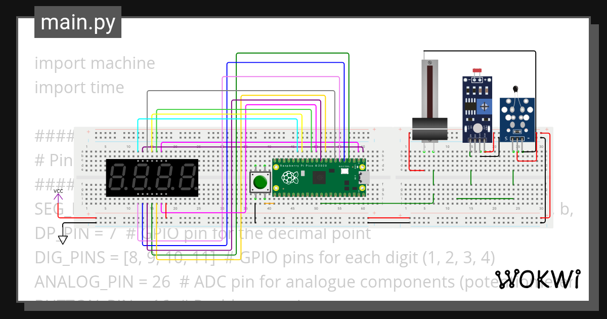 Embedded Voltmeter Copy - Wokwi ESP32, STM32, Arduino Simulator