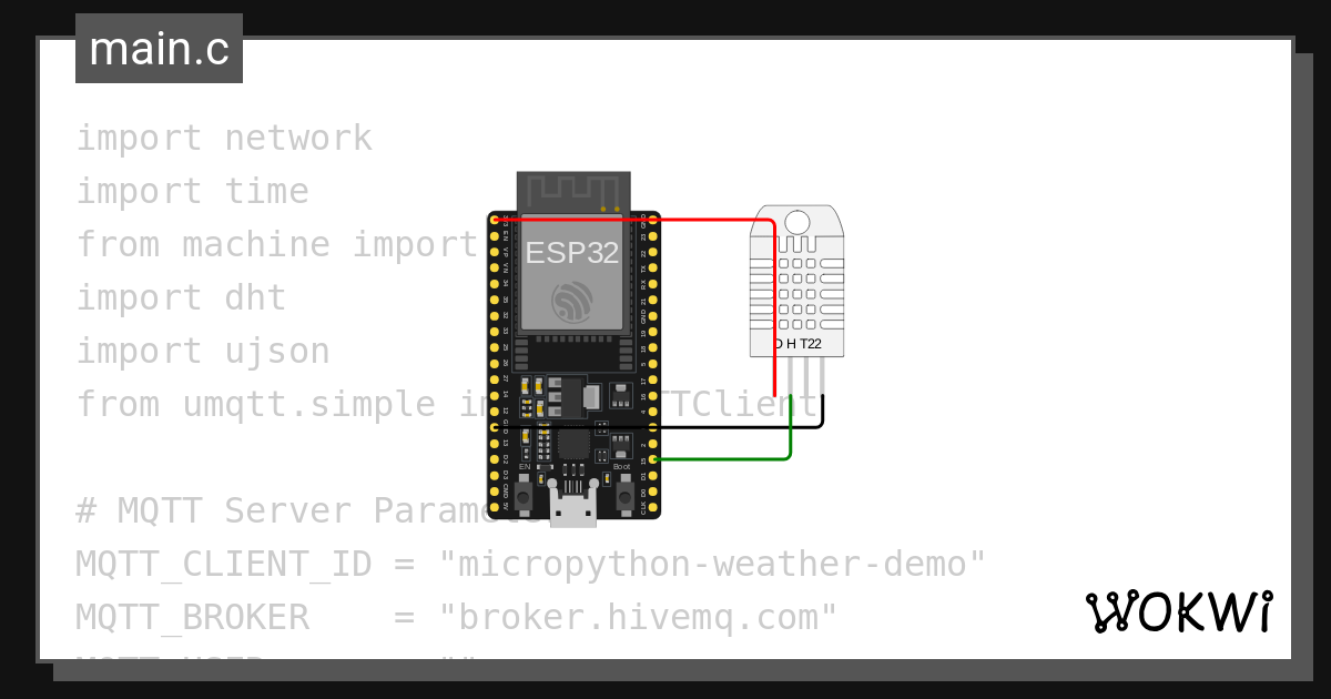 温度传感器 Wokwi Esp32 Stm32 Arduino Simulator