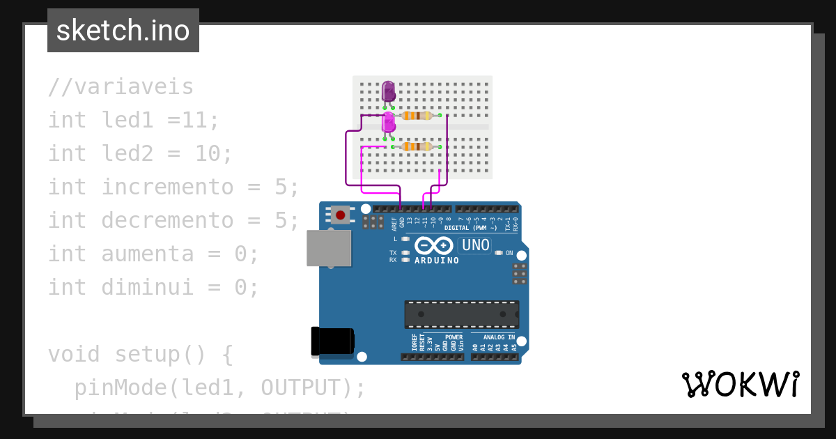 Fade In Fade Out Wokwi Esp32 Stm32 Arduino Simulator