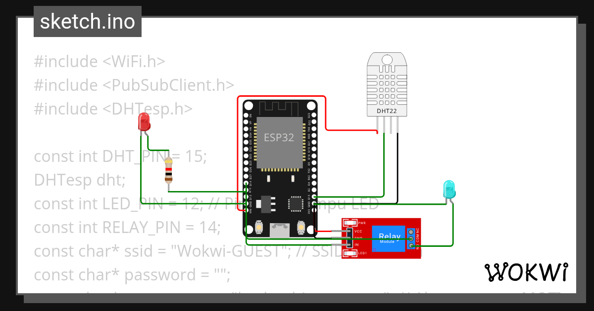 DHT+ESP32+MQTT Copy - Wokwi ESP32, STM32, Arduino Simulator