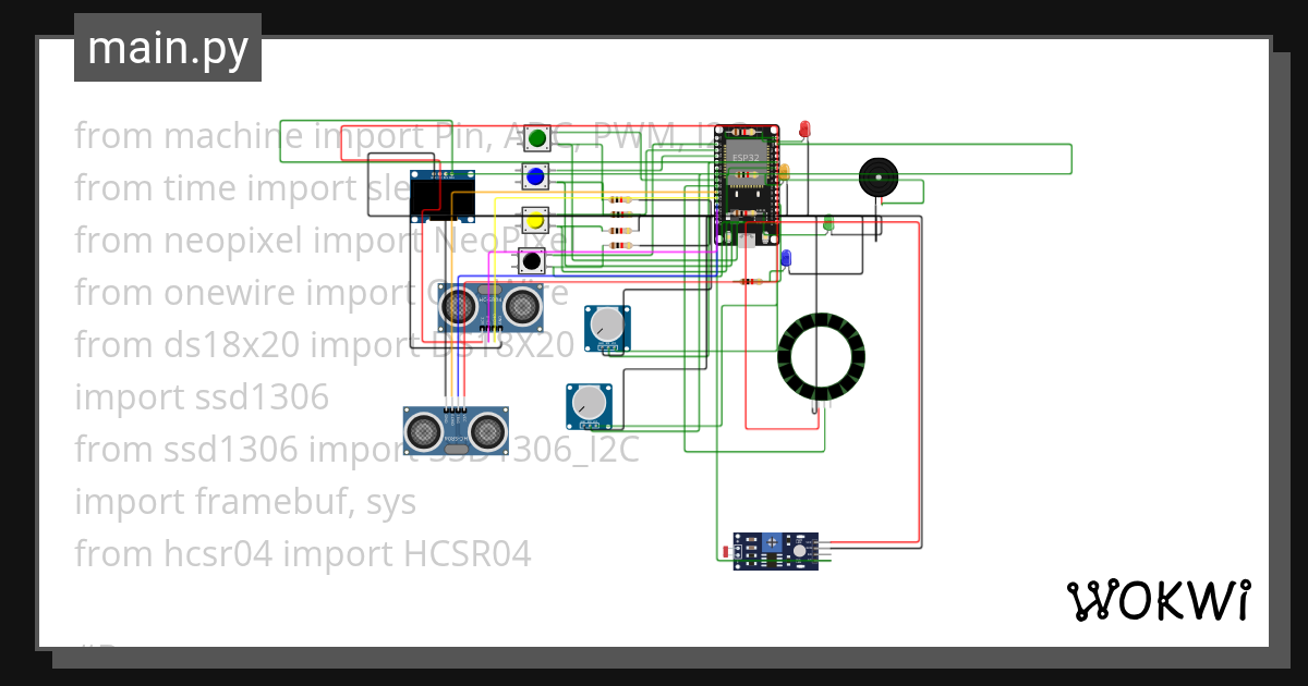 Carte ENIM - HC-SR04 for students Copy (2) - Wokwi ESP32, STM32, Arduino Simulator