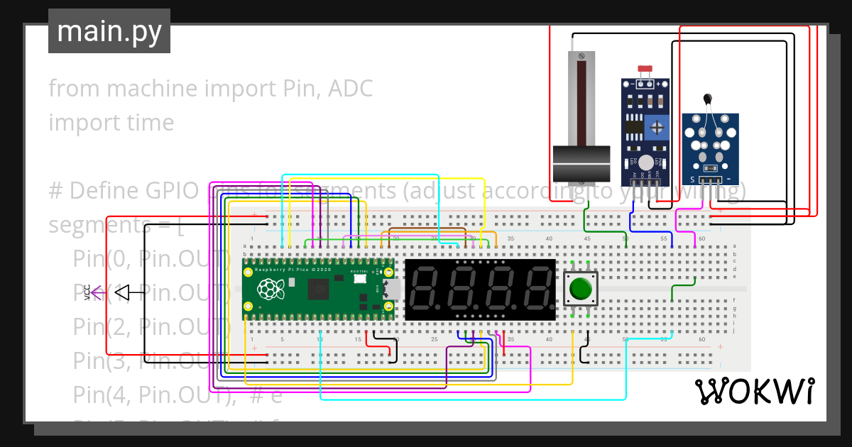 Voltage reader Copy - Wokwi ESP32, STM32, Arduino Simulator