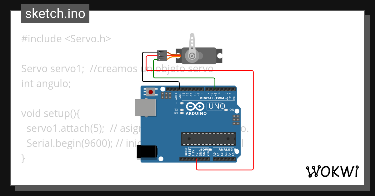 Testservo Wokwi Esp32 Stm32 Arduino Simulator
