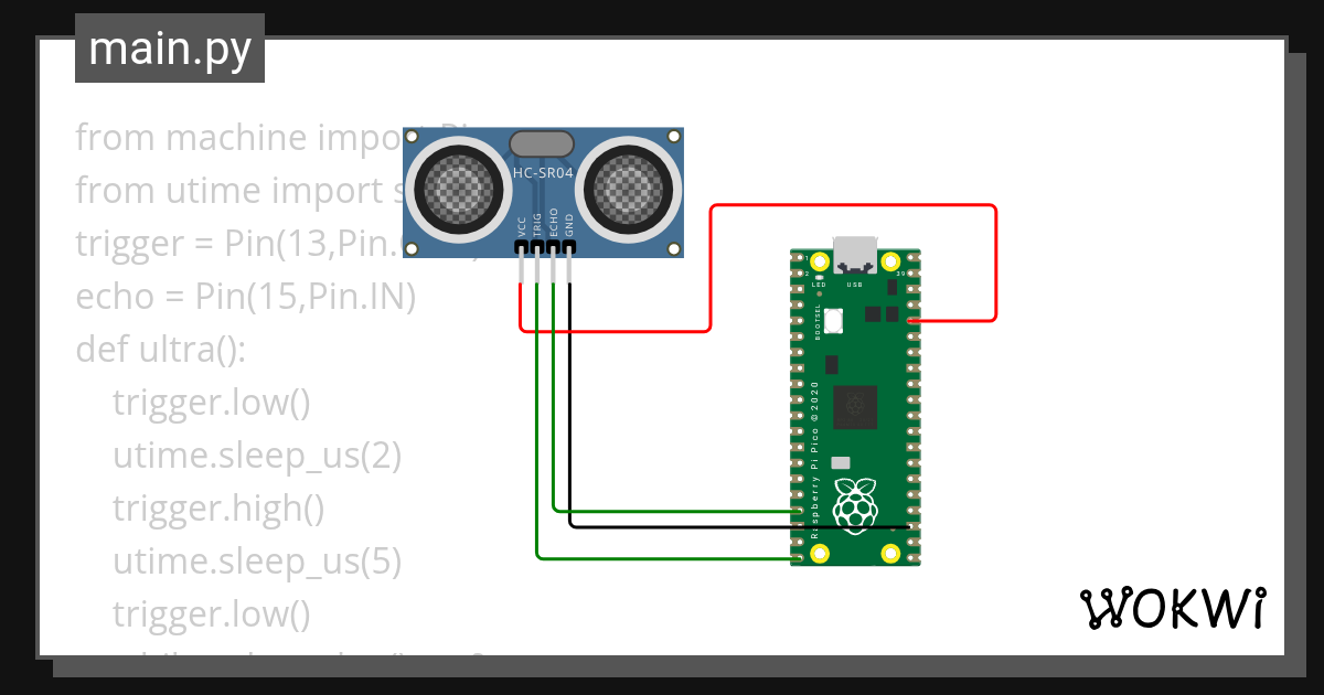 Distance_v - Wokwi ESP32, STM32, Arduino Simulator