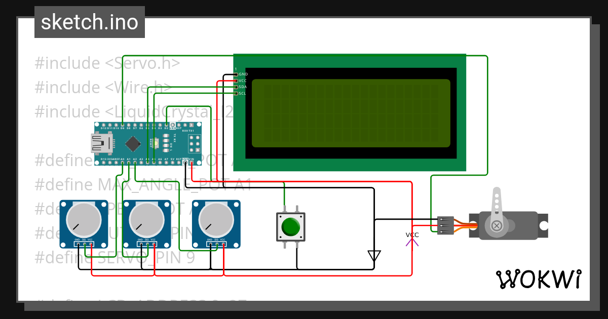 Servo Traverse Lcd V2 Wokwi Esp32 Stm32 Arduino Simulator 8998