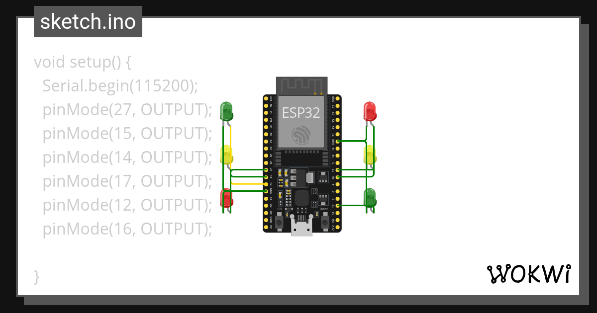 142_SEKAR_Traffic - Wokwi ESP32, STM32, Arduino Simulator