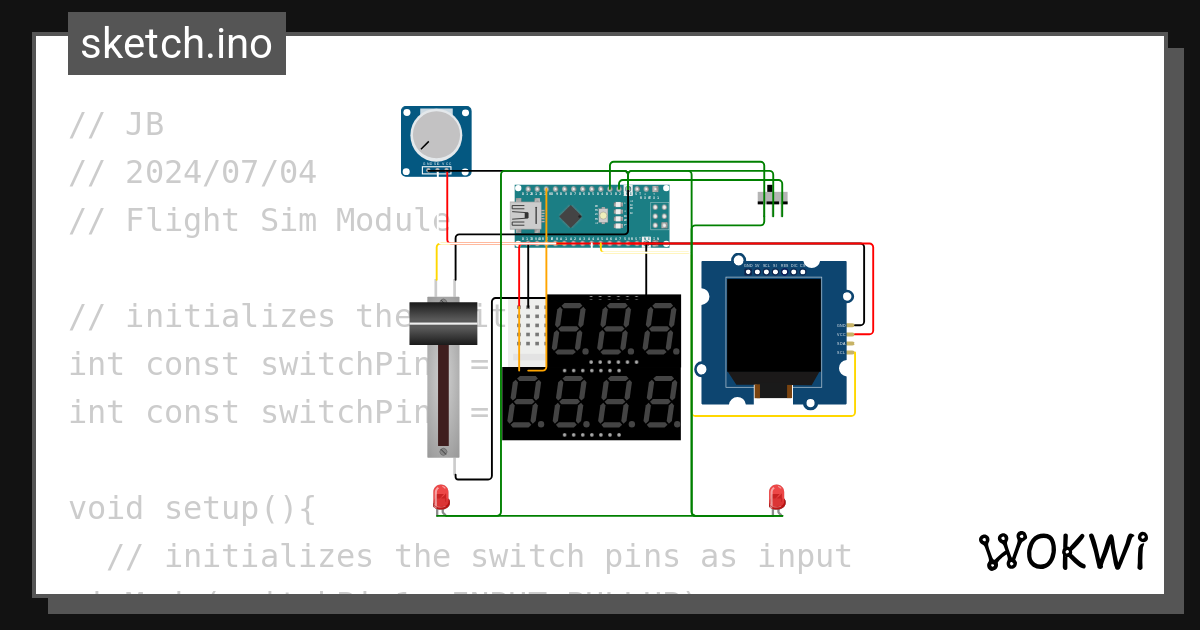 Unfinished Flight Sim Arduino Nano Wokwi Esp32 Stm32 Arduino Simulator 5563