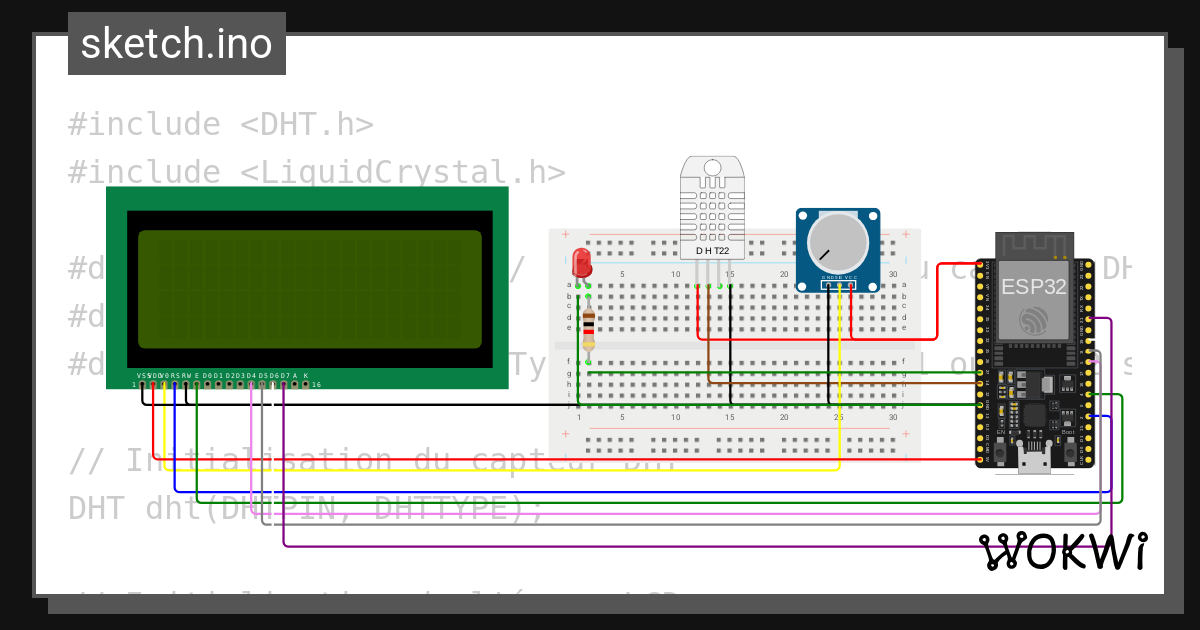Température Code Wokwi Esp32 Stm32 Arduino Simulator 5354