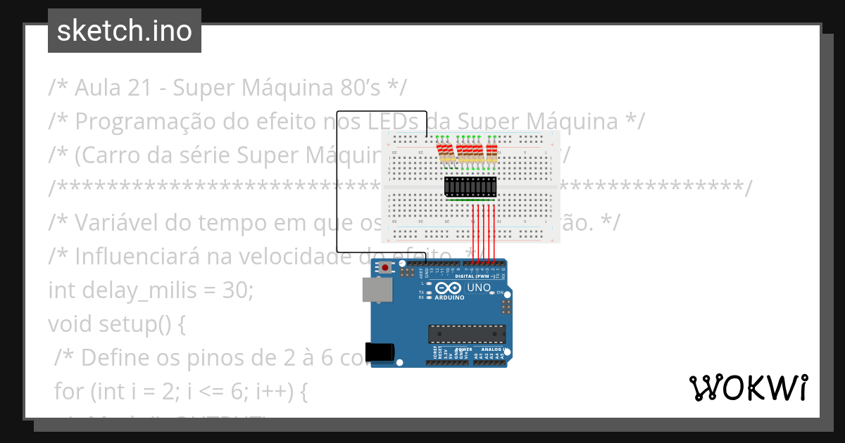 Super Máquina 1980 Copy (2) - Wokwi ESP32, STM32, Arduino Simulator