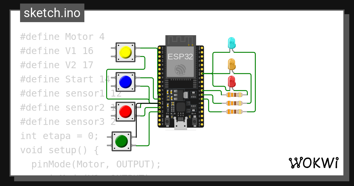 Trabalho Xavinho 2° Bimestre Wokwi Esp32 Stm32 Arduino Simulator 6447