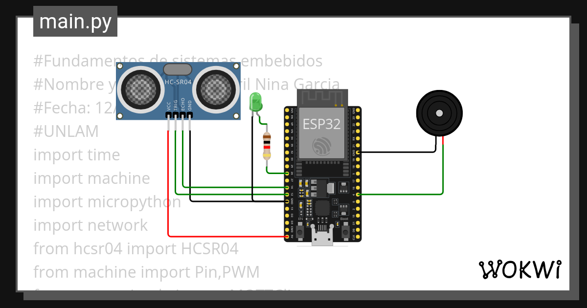 proyecto.py - Wokwi ESP32, STM32, Arduino Simulator