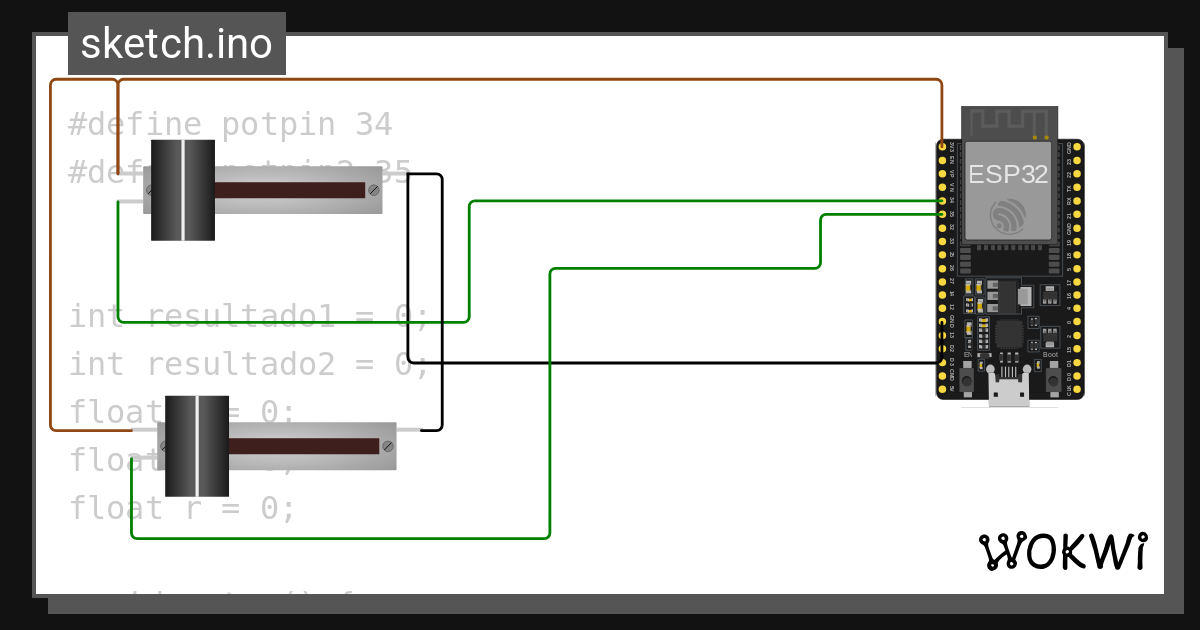 Ejercicio Ohmetro Wokwi Esp32 Stm32 Arduino Simulator 2469