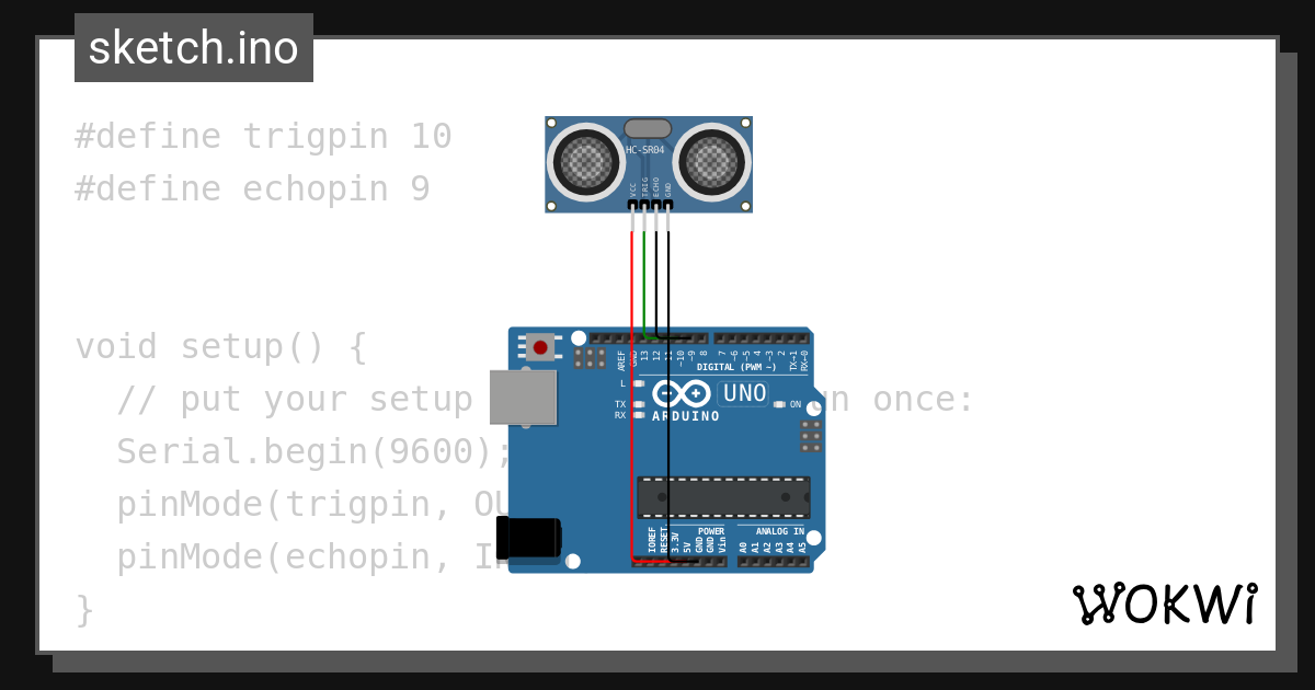Ultrasonicyt Wokwi Esp32 Stm32 Arduino Simulator 0356