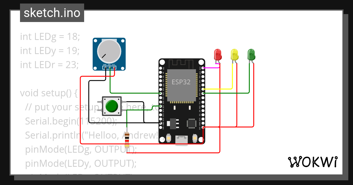 Lab 2a - Wokwi ESP32, STM32, Arduino Simulator