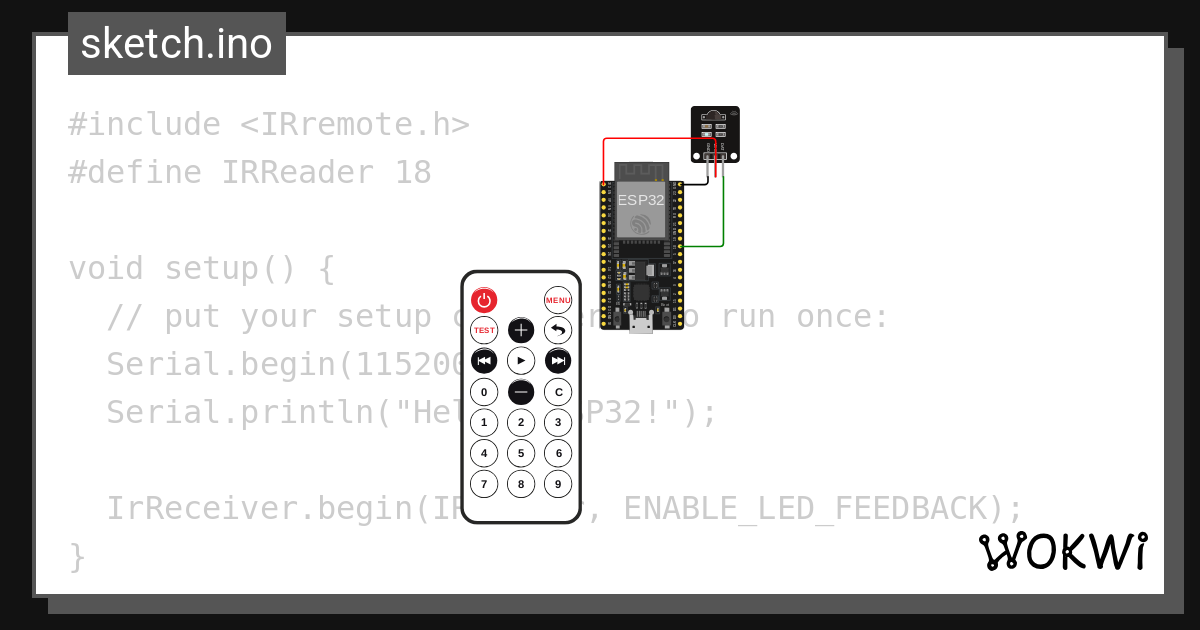 Testirremote Wokwi Esp32 Stm32 Arduino Simulator 