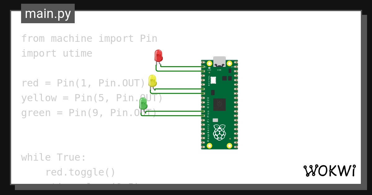 Road Signal Wokwi Esp32 Stm32 Arduino Simulator