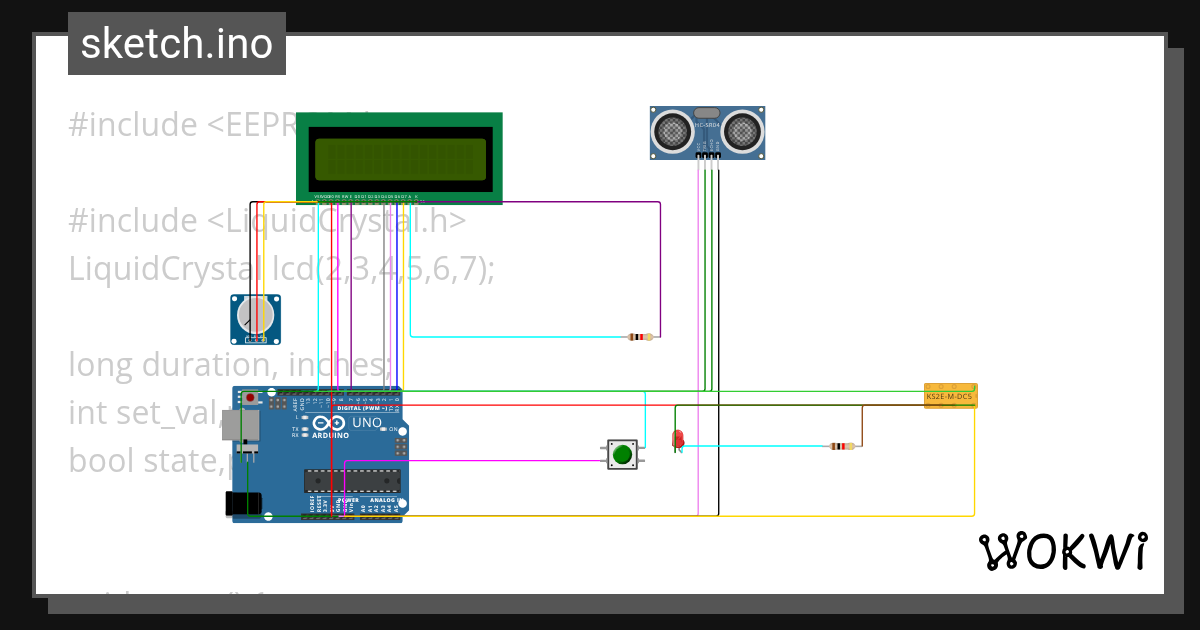 reservoir automation - Wokwi ESP32, STM32, Arduino Simulator