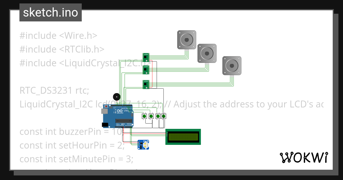 Automated Pill Dispenser - Wokwi ESP32, STM32, Arduino Simulator