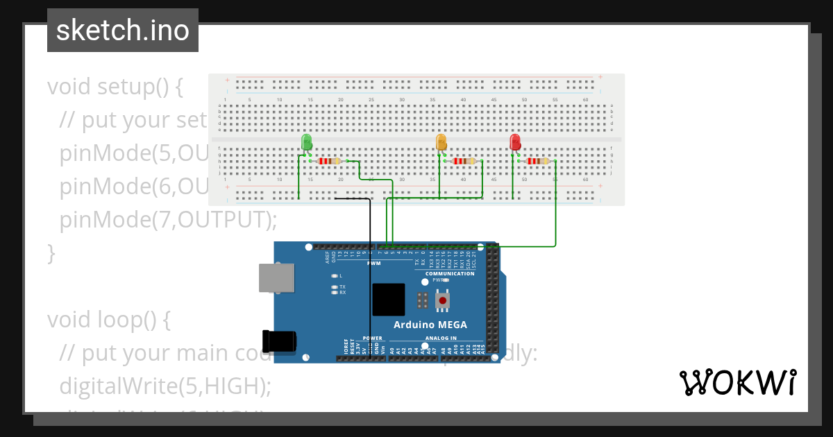 Semaforo Una via Copy - Wokwi ESP32, STM32, Arduino Simulator