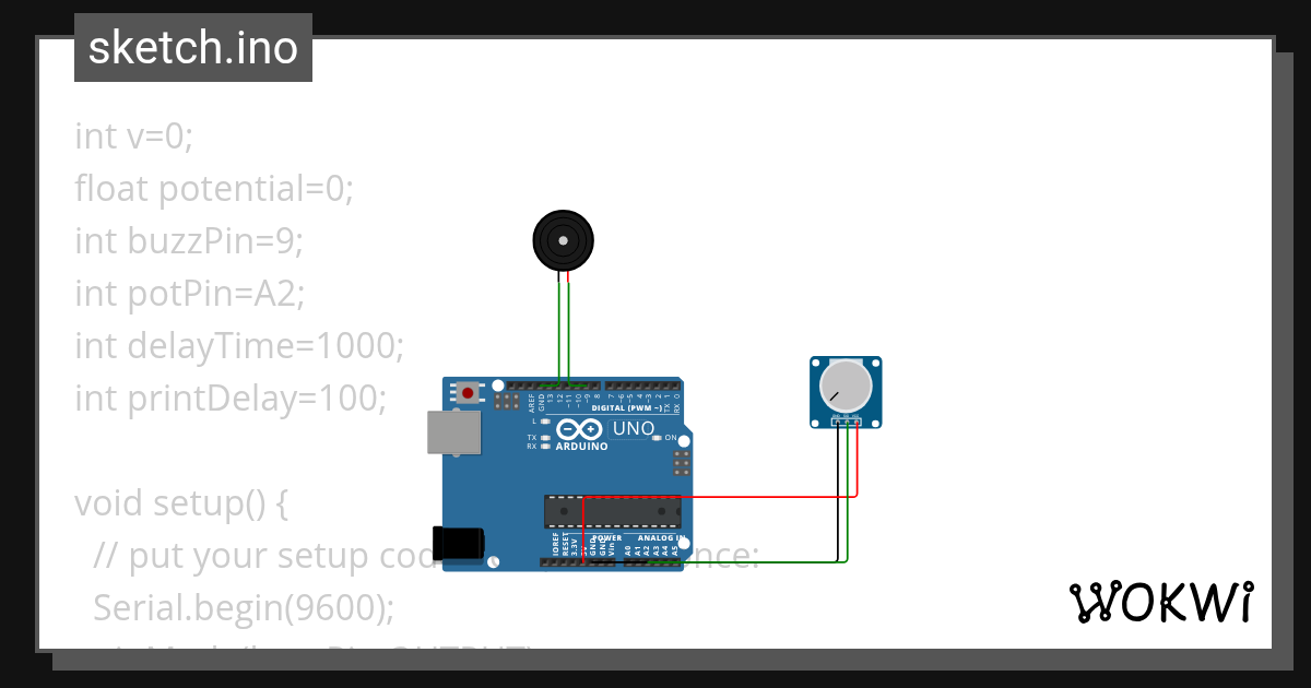 Active Buzzer - Wokwi ESP32, STM32, Arduino Simulator
