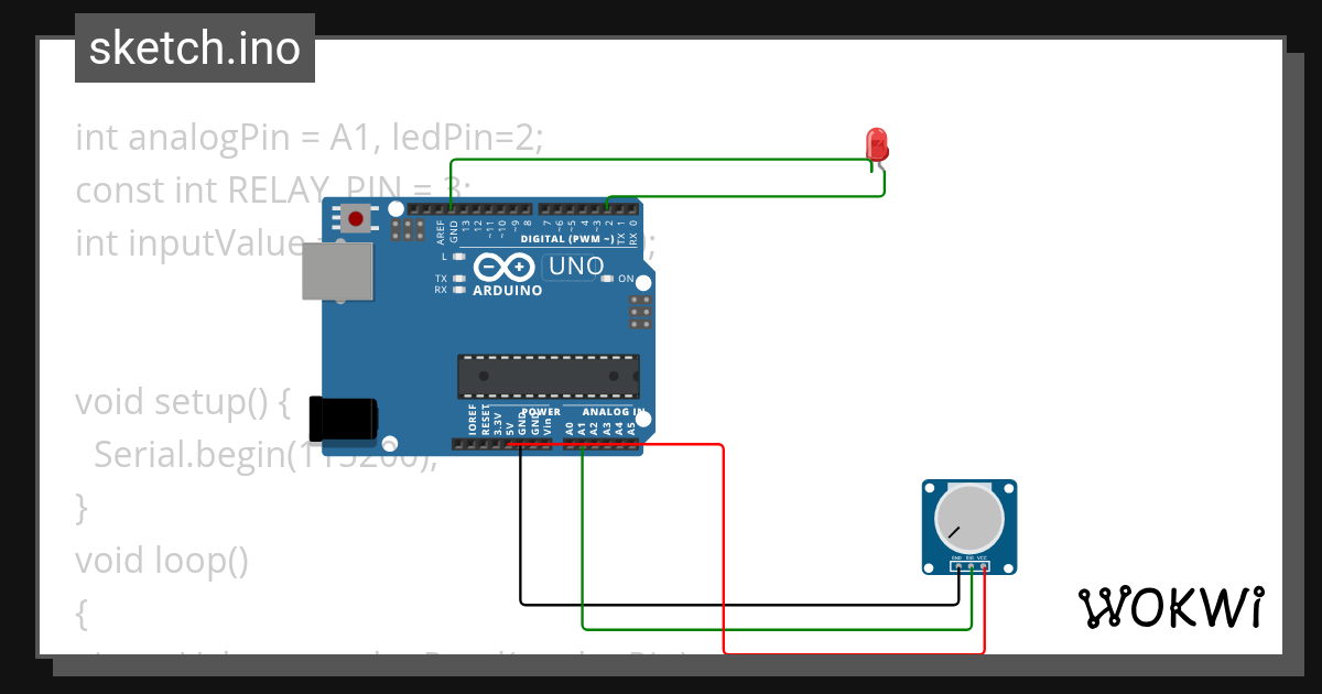 Potentiometer Led Wokwi Esp32 Stm32 Arduino Simulator 6061