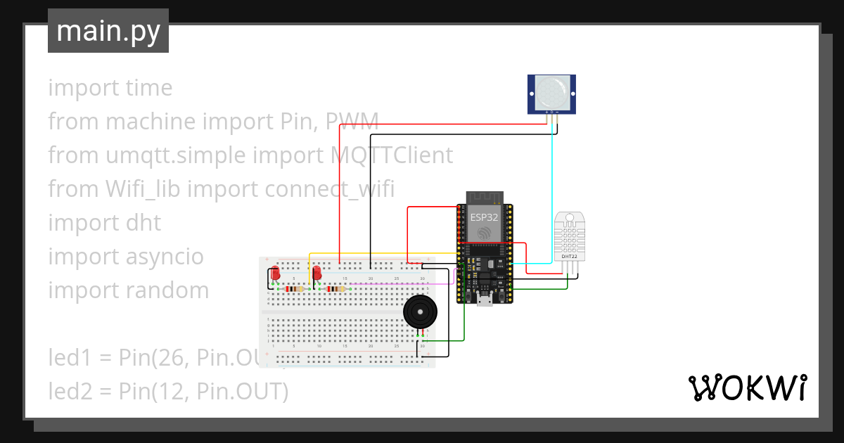 MQTT - Wokwi ESP32, STM32, Arduino Simulator