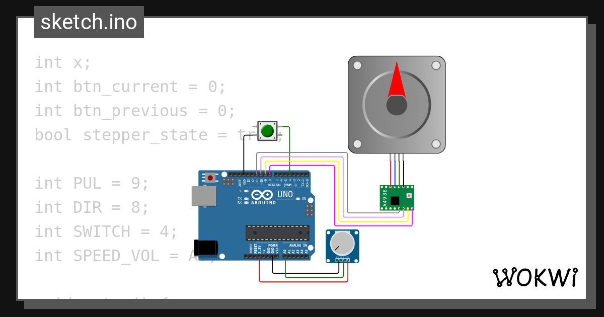 Stepmoter Tb6600 Wokwi Esp32 Stm32 Arduino Simulator 4302