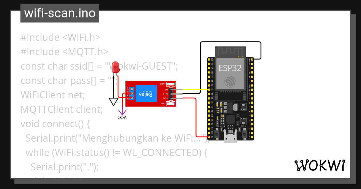 Tugasiotmebyrelay Wokwi Esp32 Stm32 Arduino Simulator 