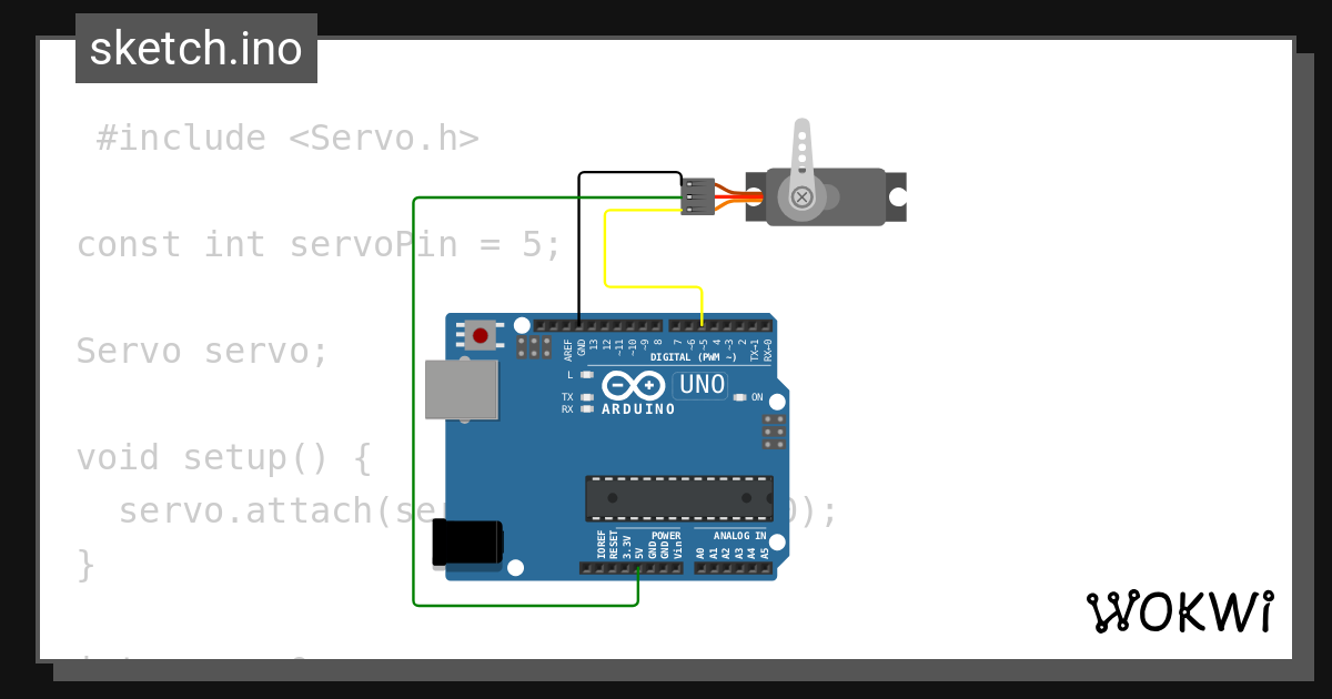 Servo Moto Wokwi Esp32 Stm32 Arduino Simulator 6969