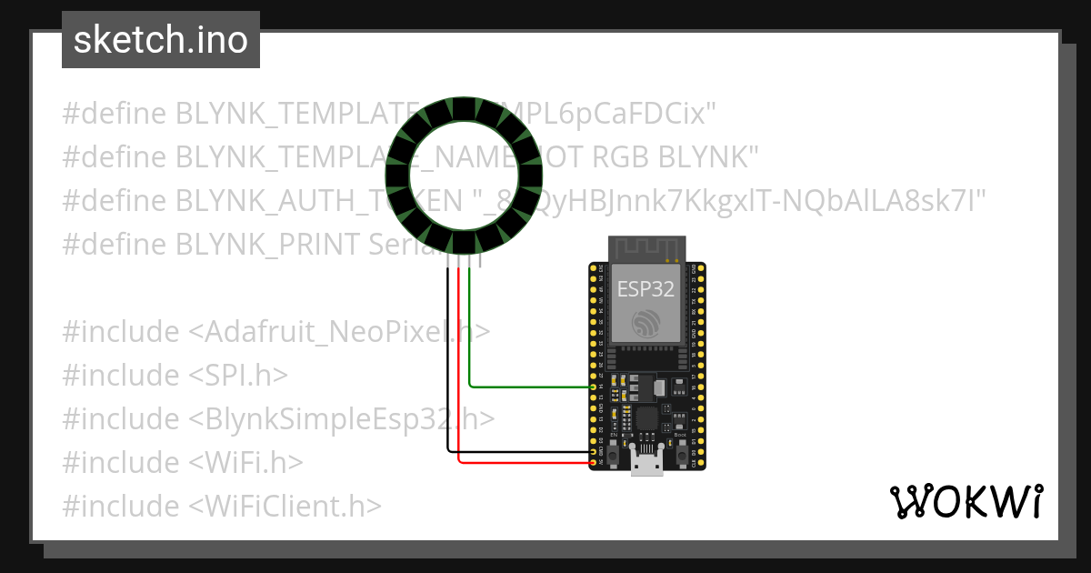 LED_RGB_BLYNK - Wokwi ESP32, STM32, Arduino Simulator