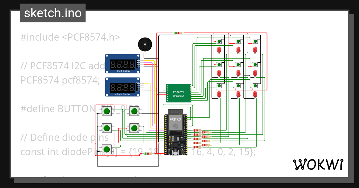 Alarm Clock Wokwi Esp32 Stm32 Arduino Simulator 4896