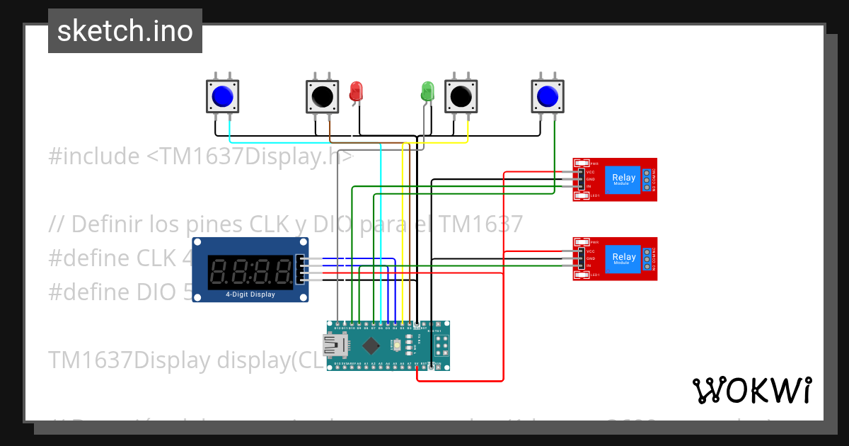 TM1637_TEMP_REGRES1HORA - Wokwi ESP32, STM32, Arduino Simulator