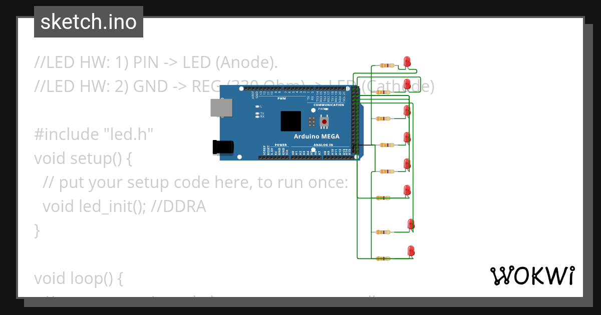 10_ESP_exercise_01_LED - Wokwi ESP32, STM32, Arduino Simulator