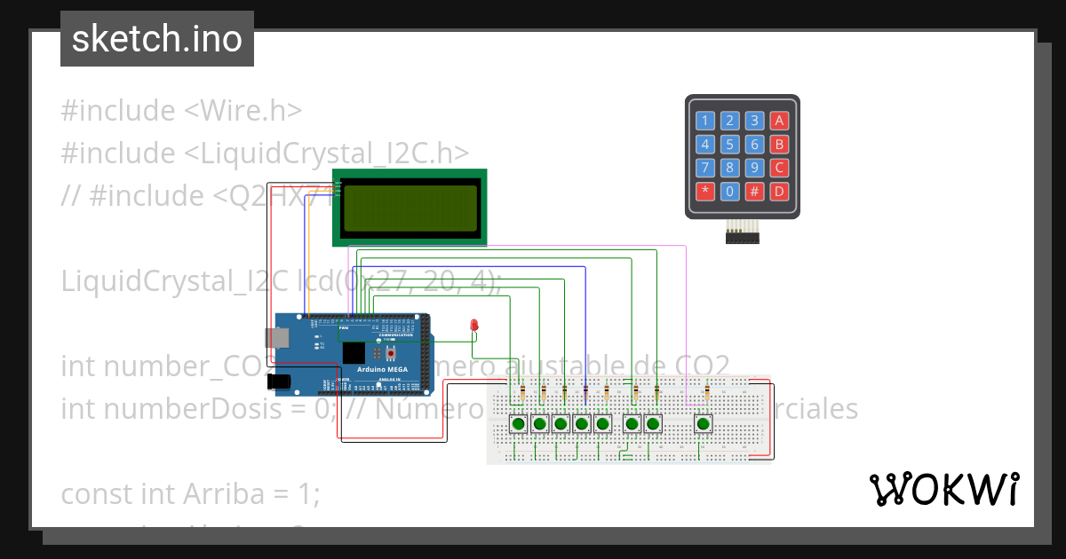 pantalla menu - Wokwi ESP32, STM32, Arduino Simulator