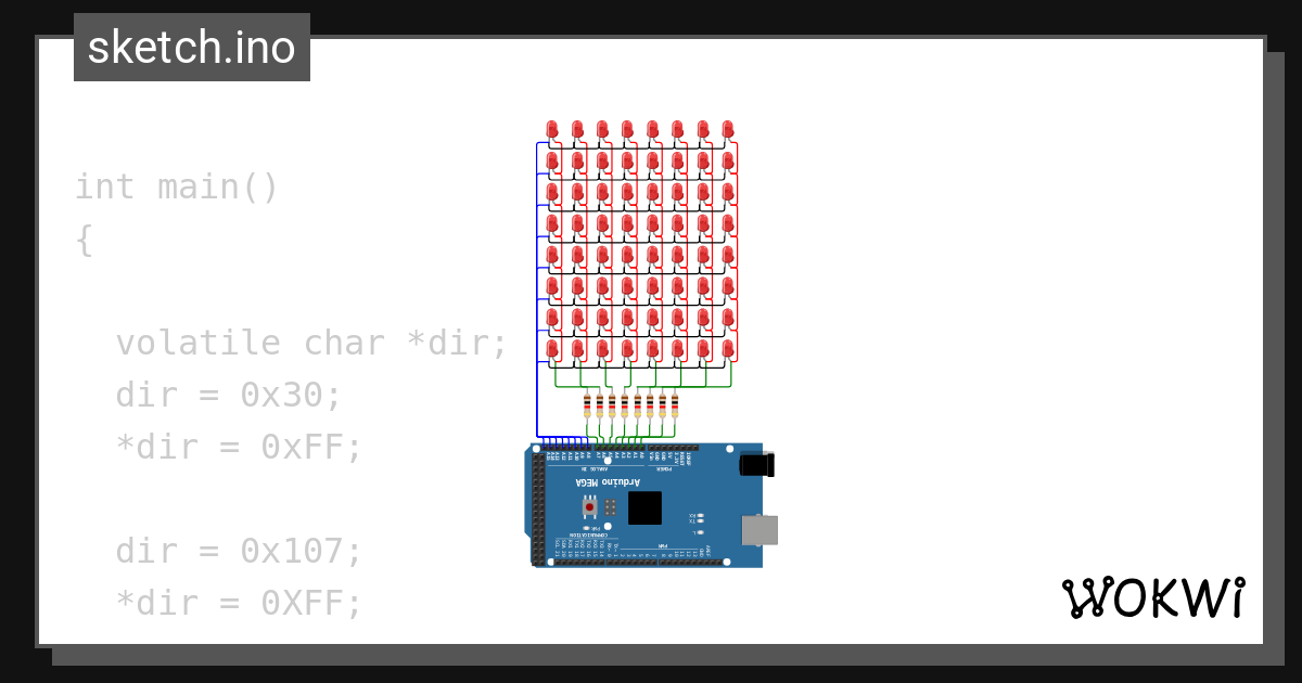 Dotmatrixset1q9 Wokwi Esp32 Stm32 Arduino Simulator 6111