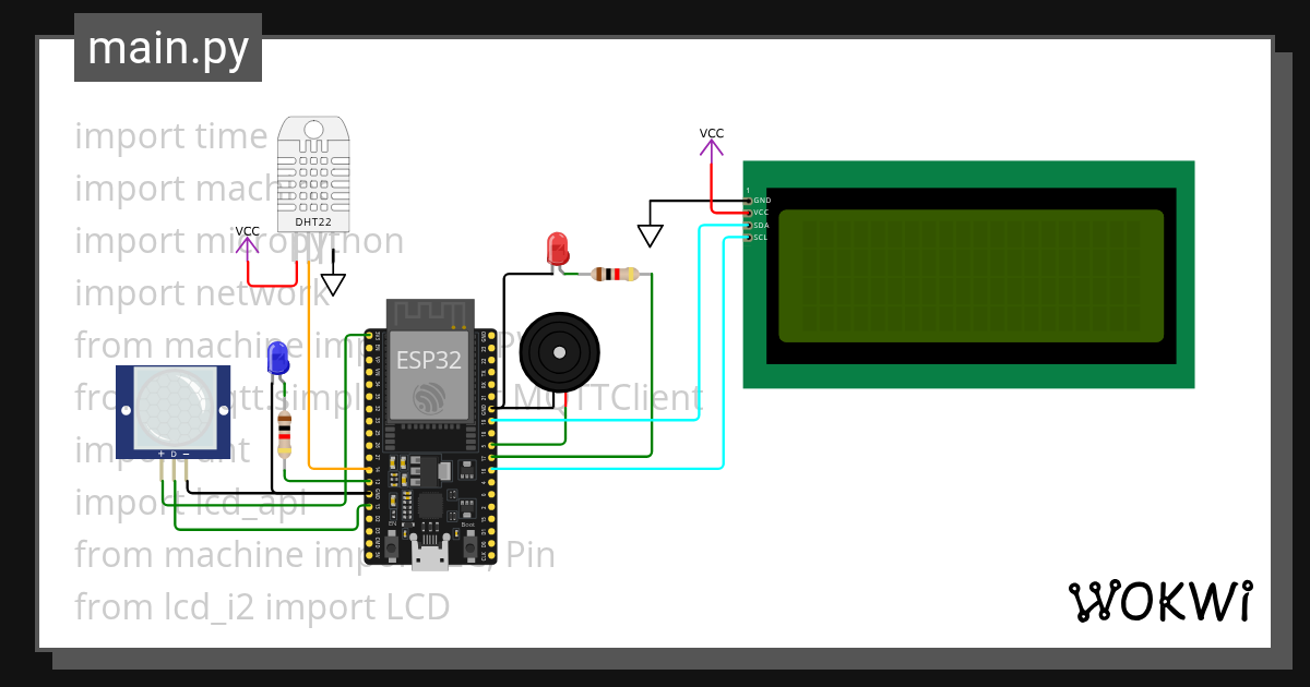 Proyecto alarma - FSE - Wokwi ESP32, STM32, Arduino Simulator