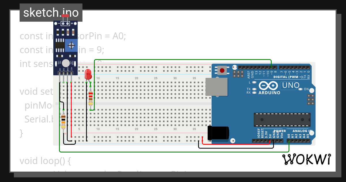 Ldr Sensor Wokwi Esp32 Stm32 Arduino Simulator