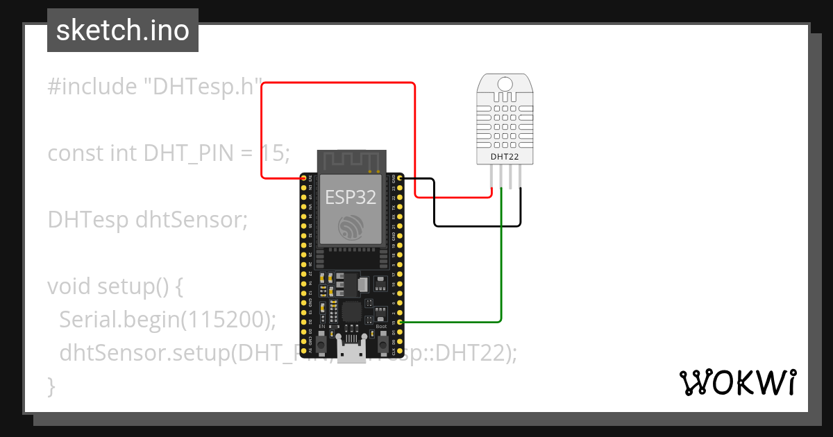 Esp32 With Dht22 Sensor Wokwi Esp32 Stm32 Arduino Simulator 4856