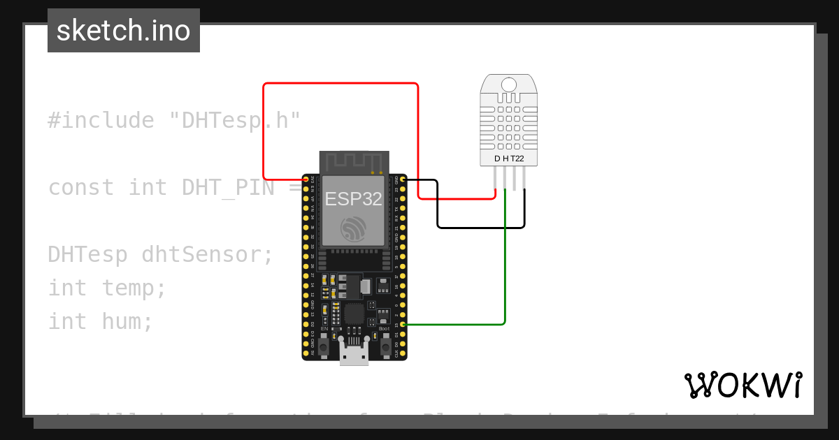 Esp32 With Dht22 Sensor Blynk Wokwi Esp32 Stm32 Arduino Simulator 1997