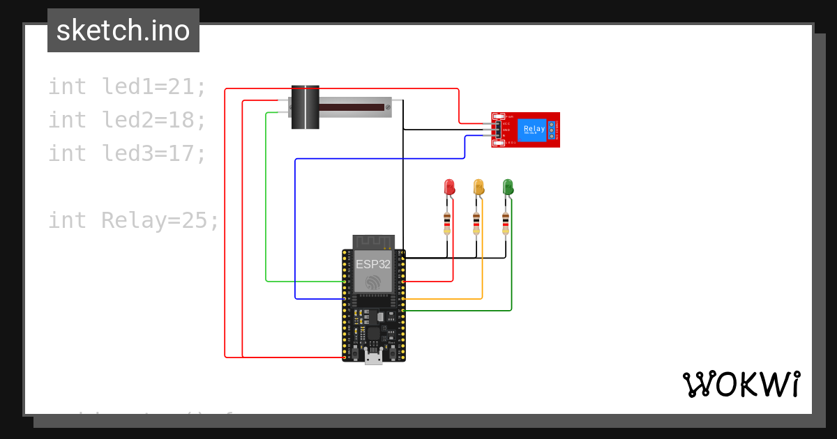 ระบบลดน้ำอัตโนมัติ เลขที่ 7 Wokwi Esp32 Stm32 Arduino Simulator 