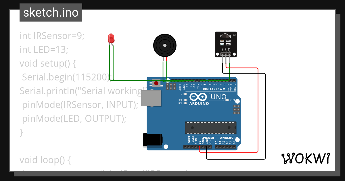 Ir Sensor Wokwi Esp32 Stm32 Arduino Simulator 