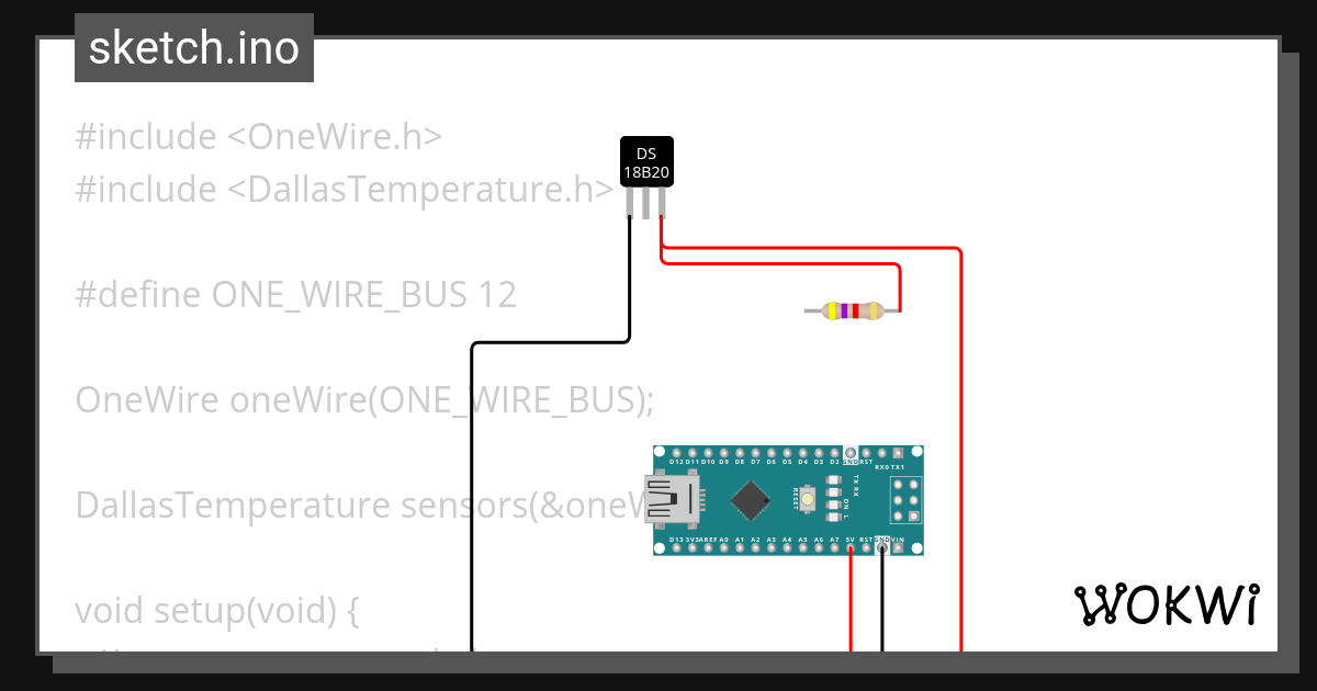 sensor suhu - Wokwi ESP32, STM32, Arduino Simulator