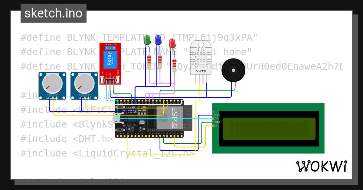 Ujang Hendar Smart Home Wokwi Esp32 Stm32 Arduino Simulator