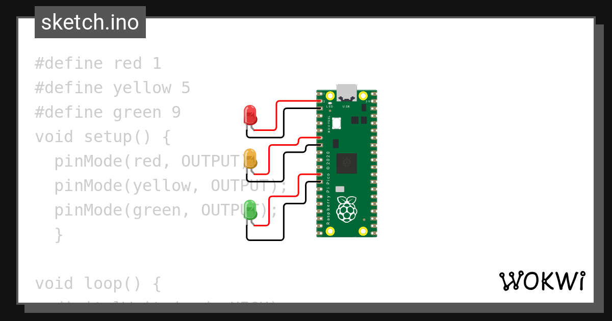 Ledsraspi Wokwi Esp32 Stm32 Arduino Simulator